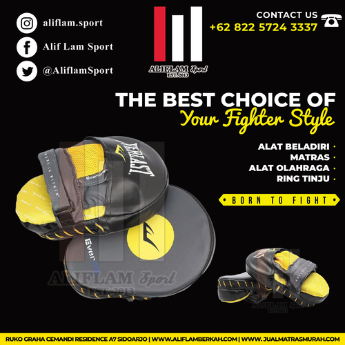 Pad Boxing Kecil Muay Thai Target (Everlast OEM) | ALIFLAM Sport