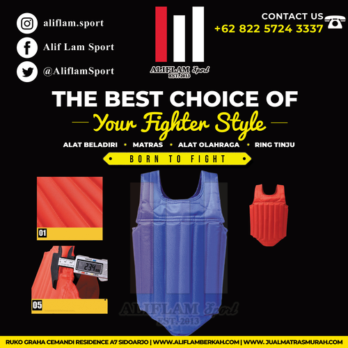 Body Protector Boxing Sanda Muay Thai MMA Beladiri (WMK) | ALIFLAM Sport